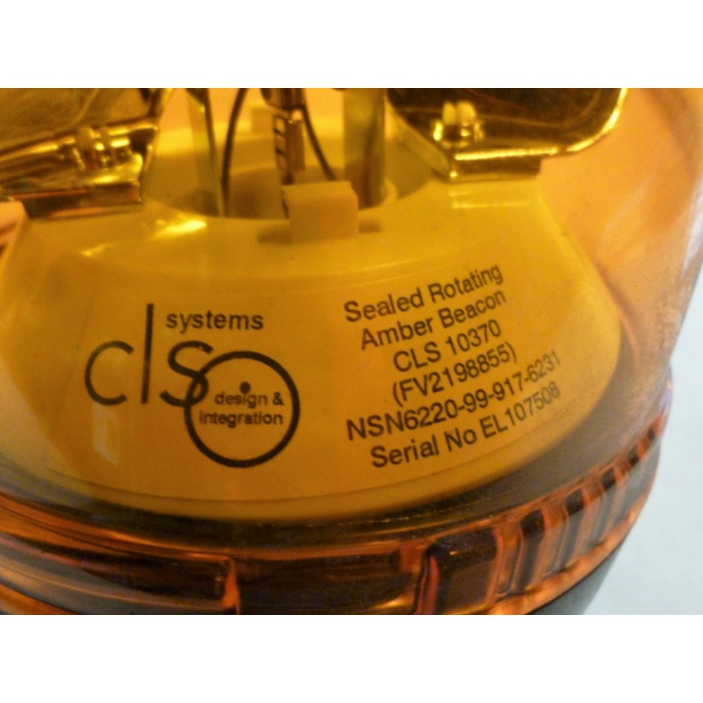 Lucas Amber Rotating Beacon 24V - 63900454 - Ex-Military Surplus Parts